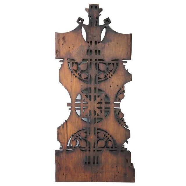 Rare American Louis Sullivan Prairie School Redwood/Cedar Pierced Panel ...