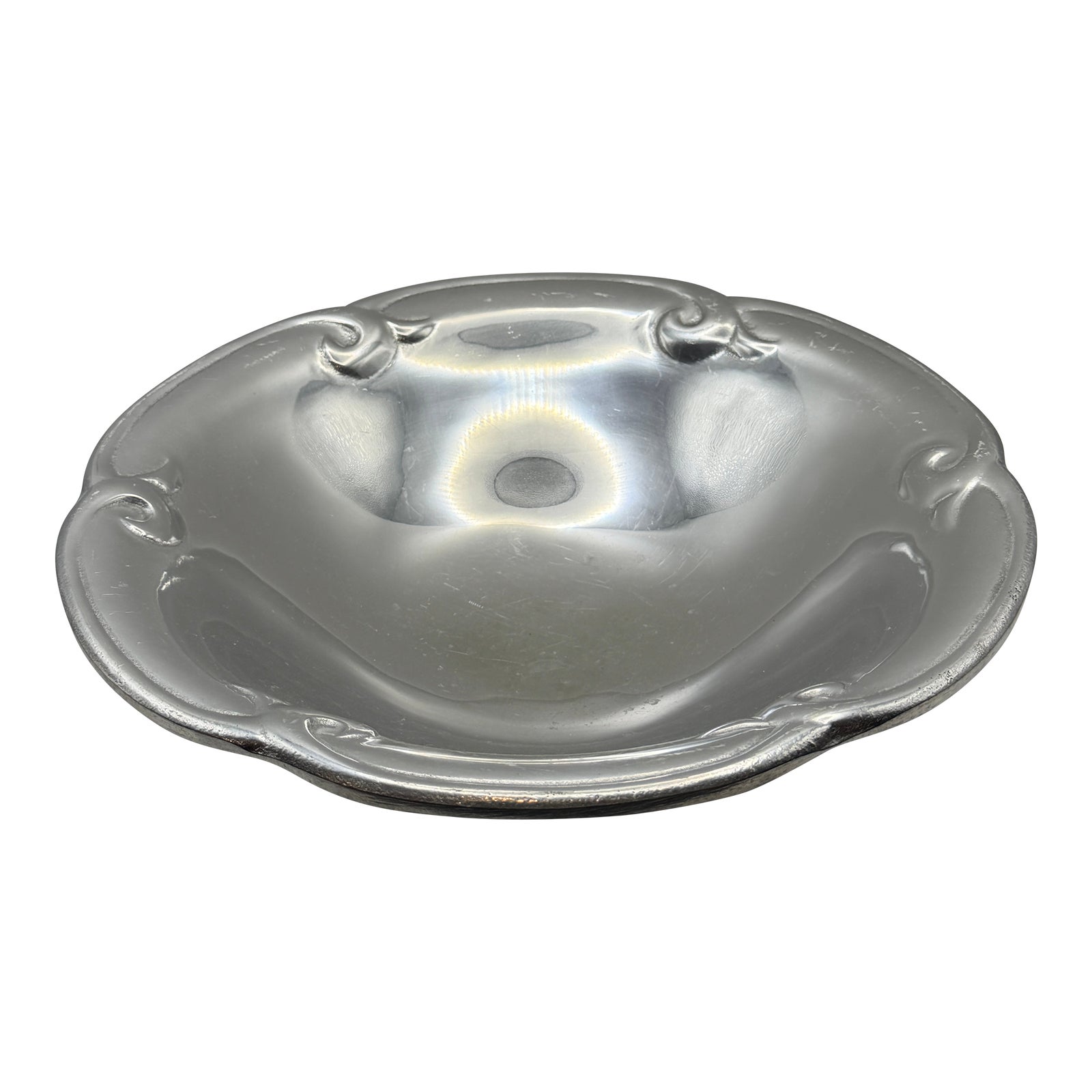 1990s Wilton De Sousa Hand-Cast Aluminum Bowl, Mid-Century Modern ...