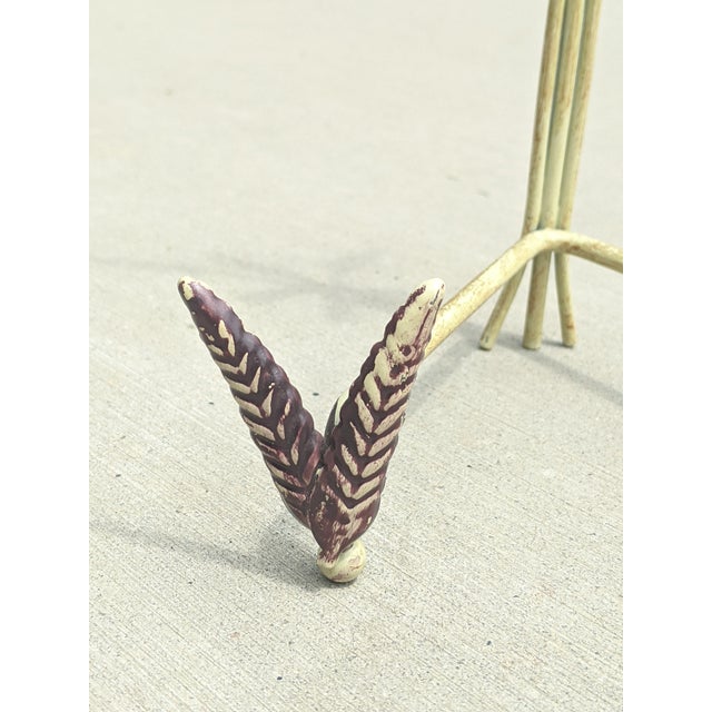 Wheat Sheaf Tole Tabletop Plate Holders/ Art Easels With Tied Ribbon ...