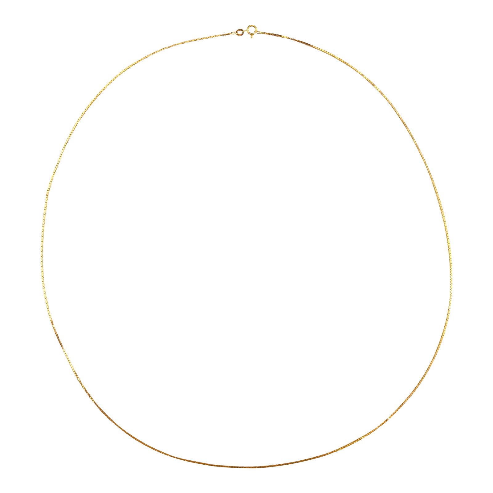 1960s 18 Karat Yellow Gold Cube Mesh Long Chain | Chairish