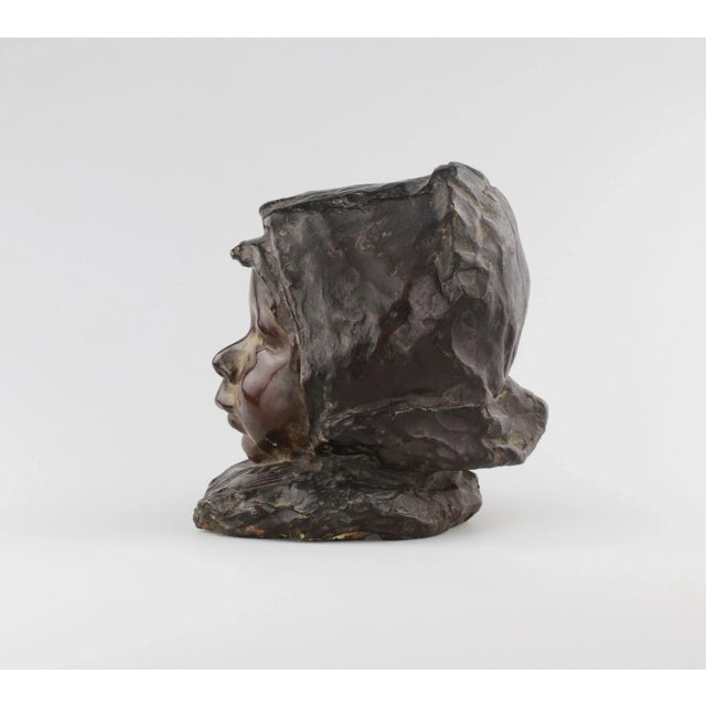 Bronze Bust of a Girl | Chairish