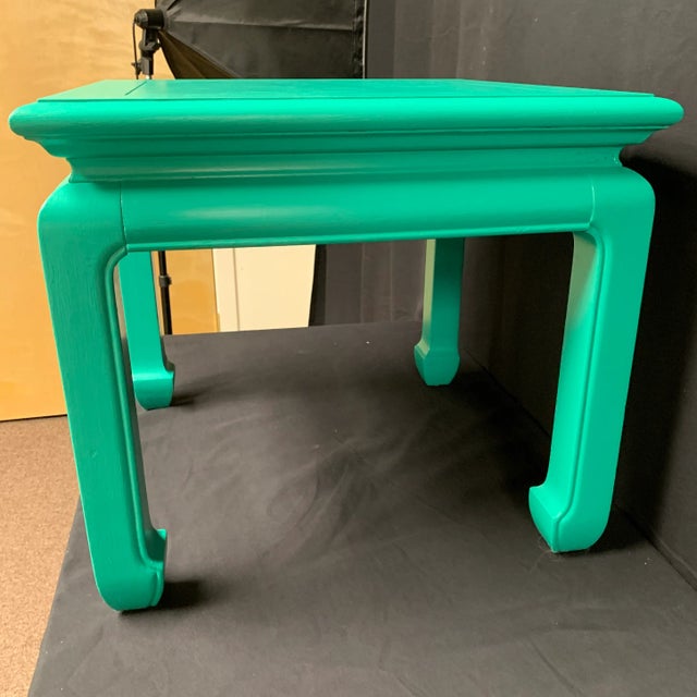 1970s Ming Turquoise Side Table | Chairish