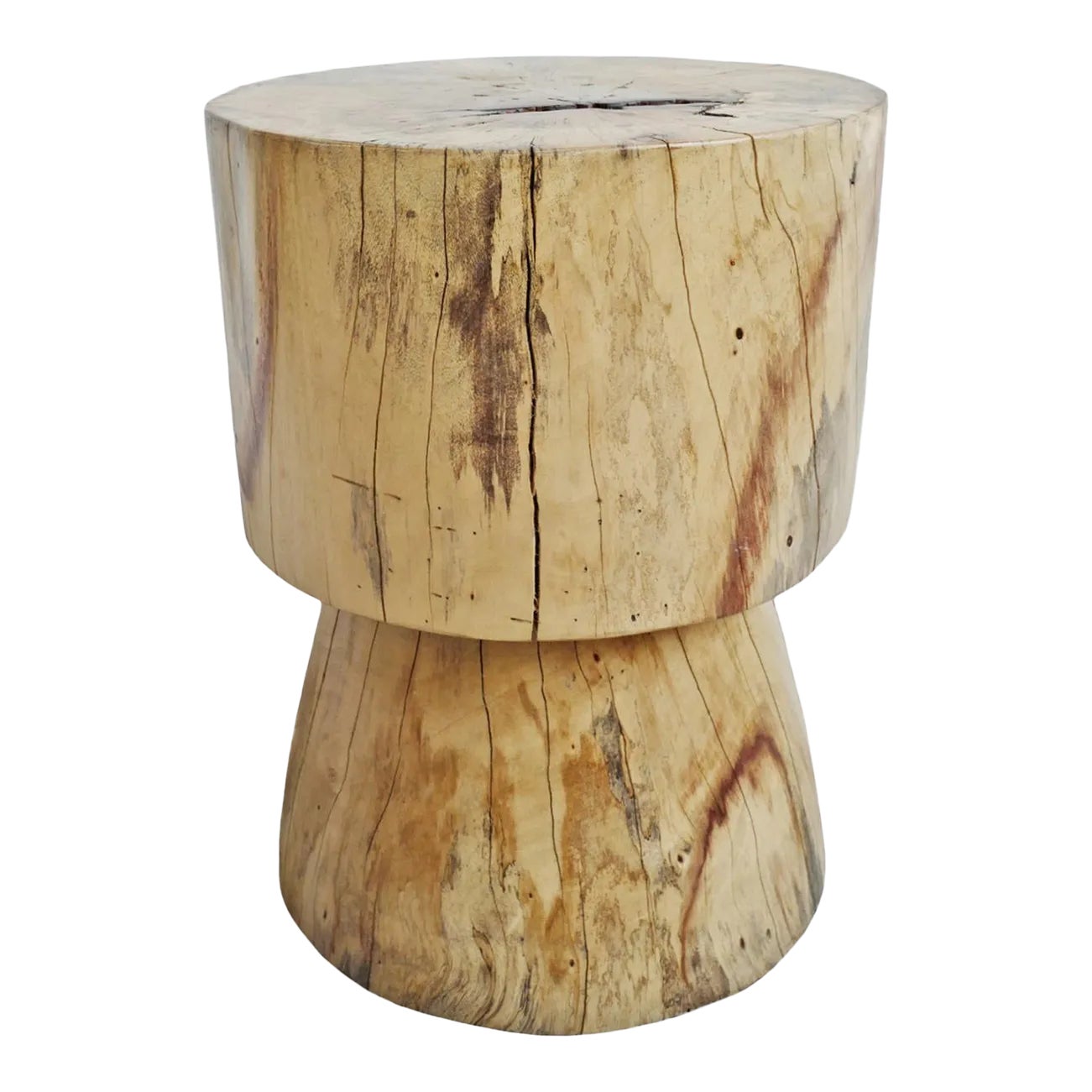 Kokah Multi Wood Block Stool / Side Table | Chairish