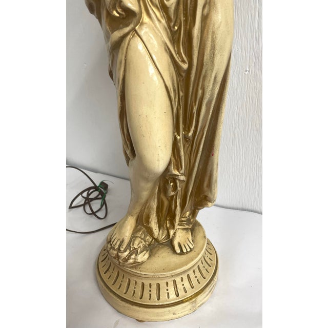 Fabulous Figural Greek Goddess Lamp | Chairish