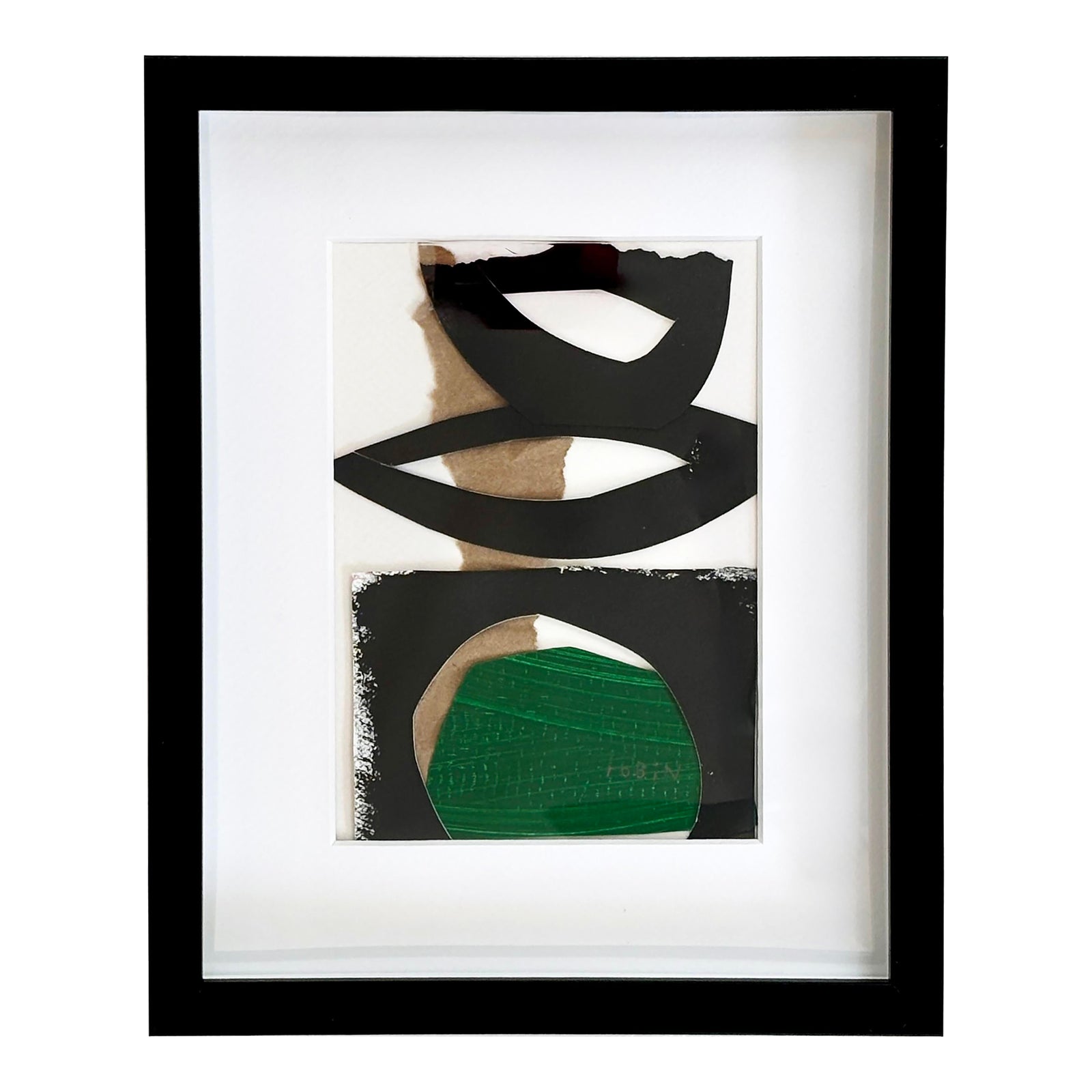Calypso. Mini Collage Art by Robin Zingone, Framed | Chairish