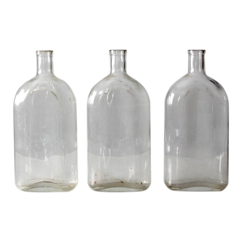 Antique Pyrex Apothecary Bottle Collection - - Set of3 | Chairish