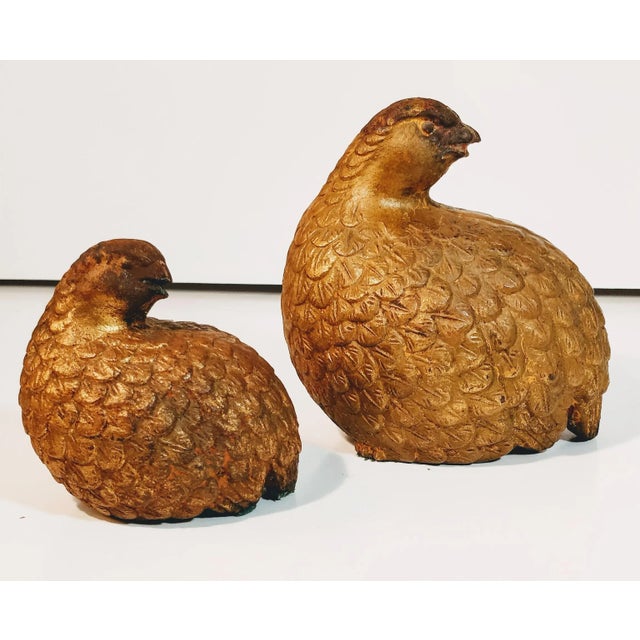 Vintage Mid Century Quail Bird Figurines- A Pair | Chairish