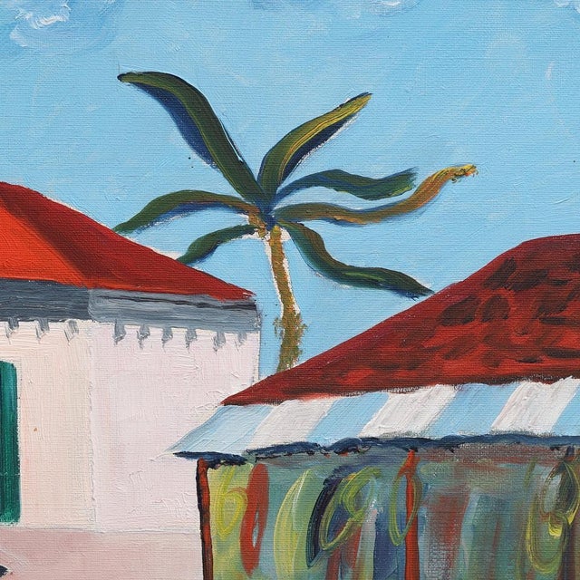 Gösta Sigfrid, City View, 1960s, Oil on Canvas, Framed | Chairish