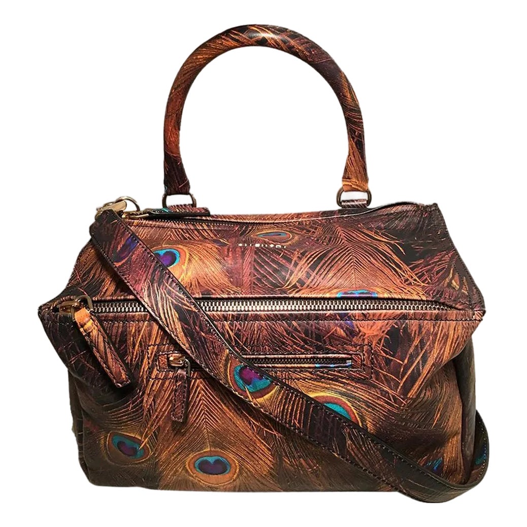 Givenchy Pandora Peacock Leather Handbag | Chairish