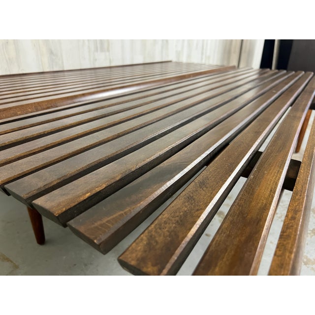 Mid-Century Slat Benches | Chairish