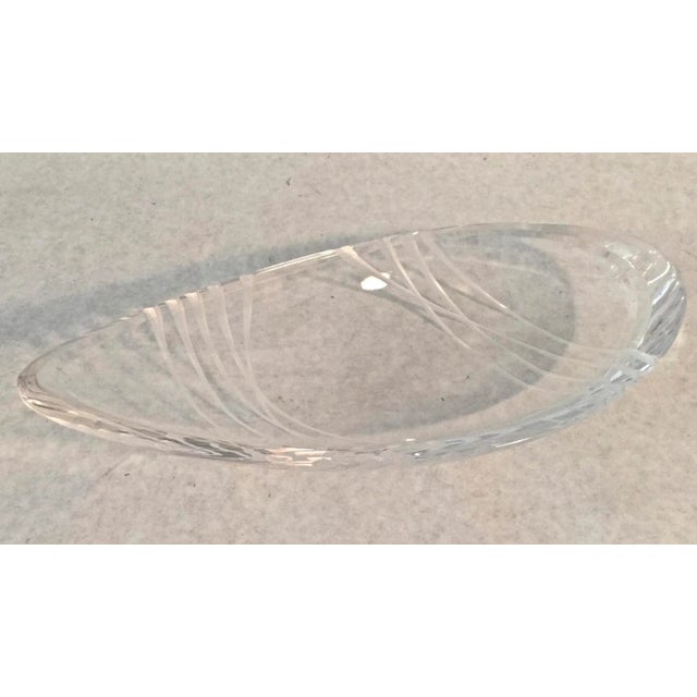 Vintage Villeroy & Boch Etched and Cut Glass Dish, Signed | Chairish