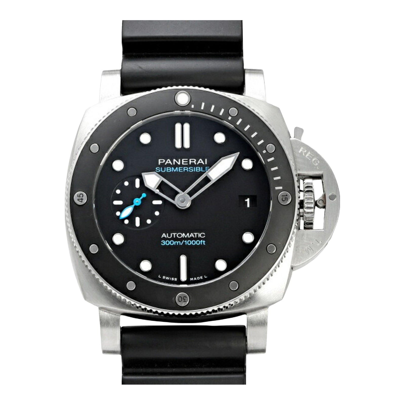 Panerai Submersible Pam02683 Black Dial Watch Men's | Chairish