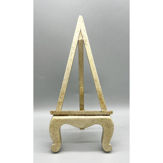 Vintage Italian Florentine Silver Gilt Wood Easel | Chairish