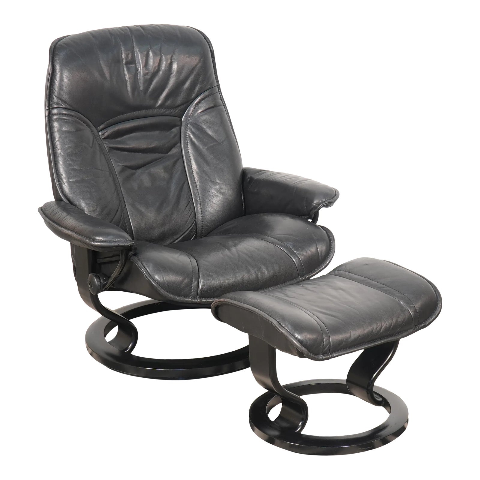 Late 20th Century Ekornes Stressless "Governor" Reclining Lounge Chair ...
