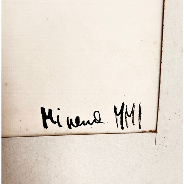 Huddled Figure Ink on Bristol Board by Patricia Minerva Varga | Chairish