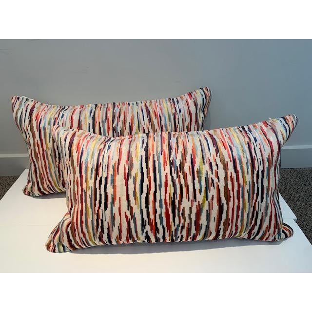 Geometric Velvet Pillows- Set of 2 | Chairish