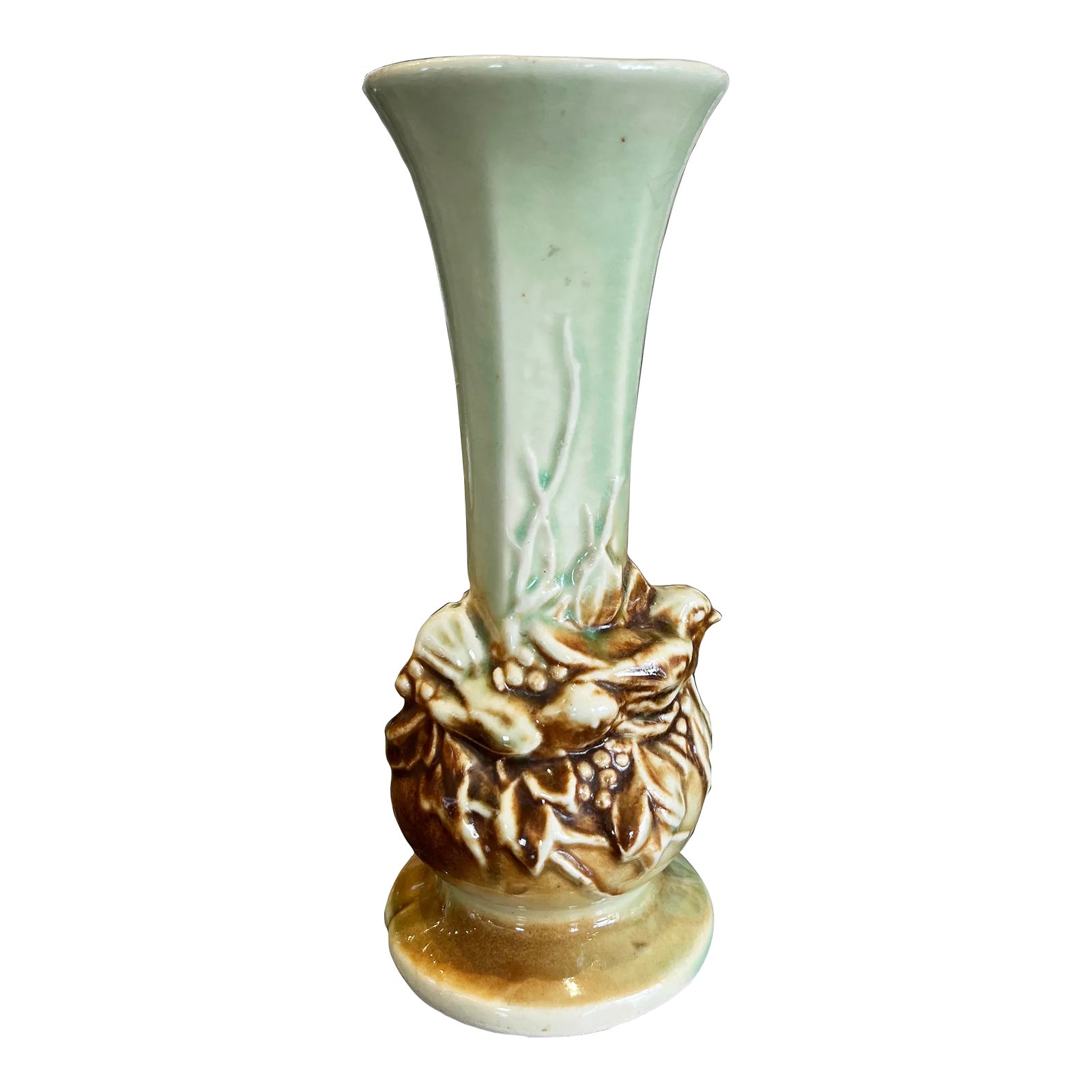Mid 20th Century McCoy Bird Vase | Chairish
