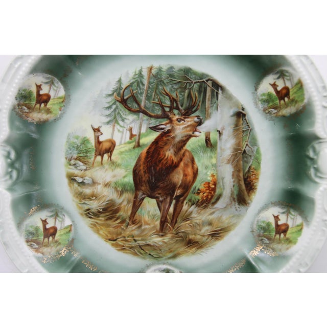 Antique Bavarian Elk Plate | Chairish