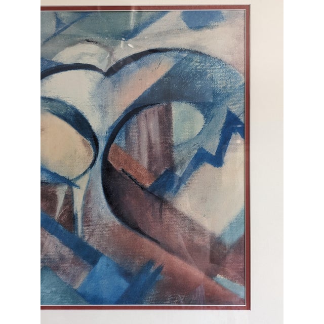 Original Abstract Expressionism Pastel Painting, Framed | Chairish