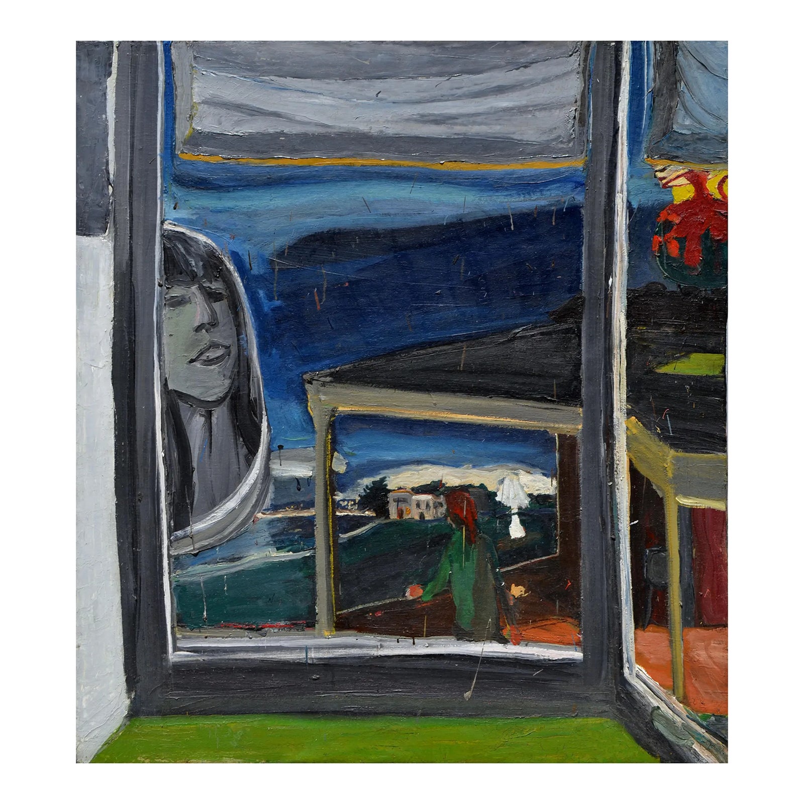 The Lookout, San Francisco Figurative Abstract by Sally Kissinger Wilt ...