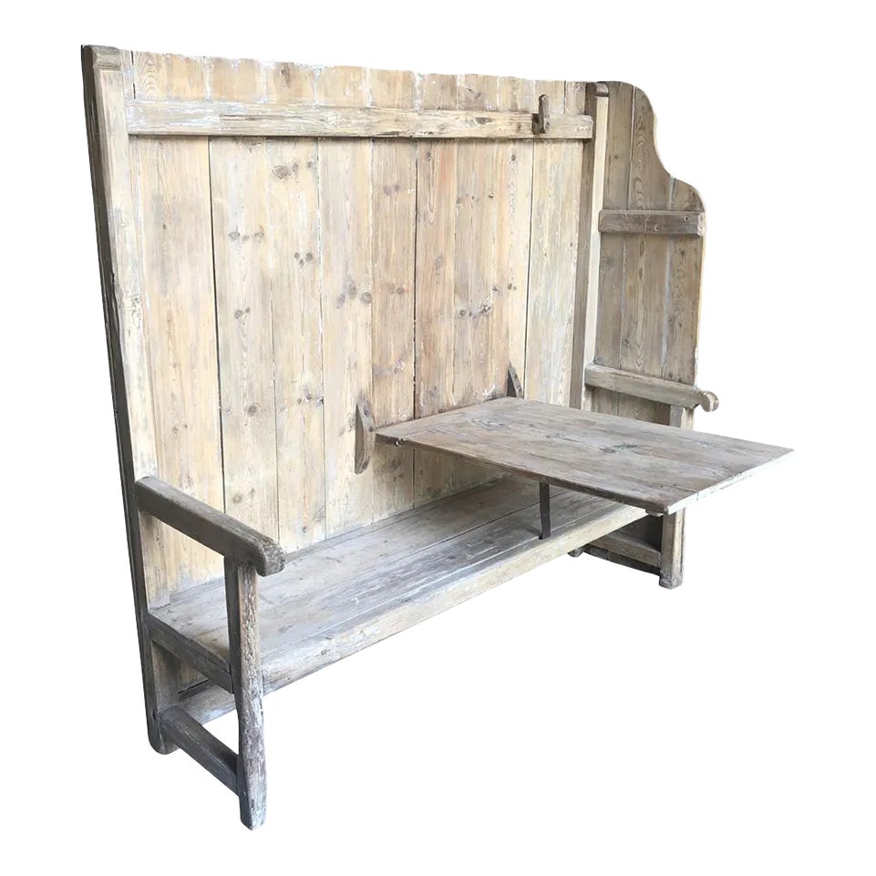 Spanish Rustic 18th Century Bench | Chairish