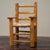 Vintage Pair of Miniature Chairs (Twig Chair and Rush Straw Seat Chair ...