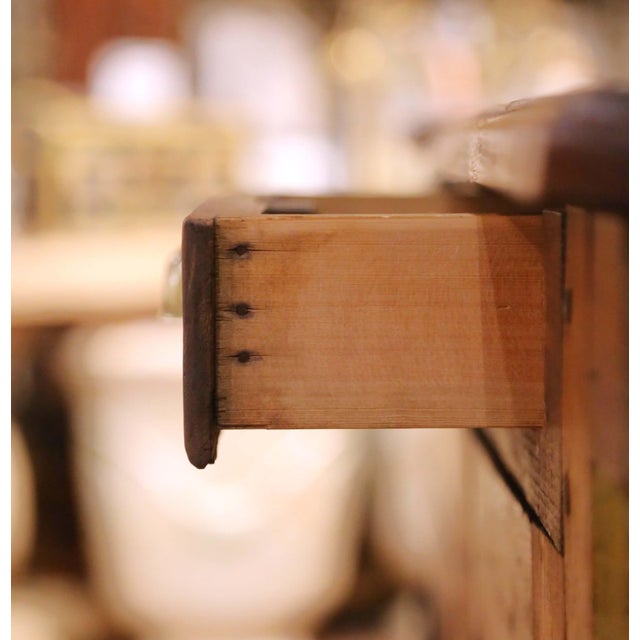 19th Century French Provincial Painted Pine Bar With Zinc Liner From ...