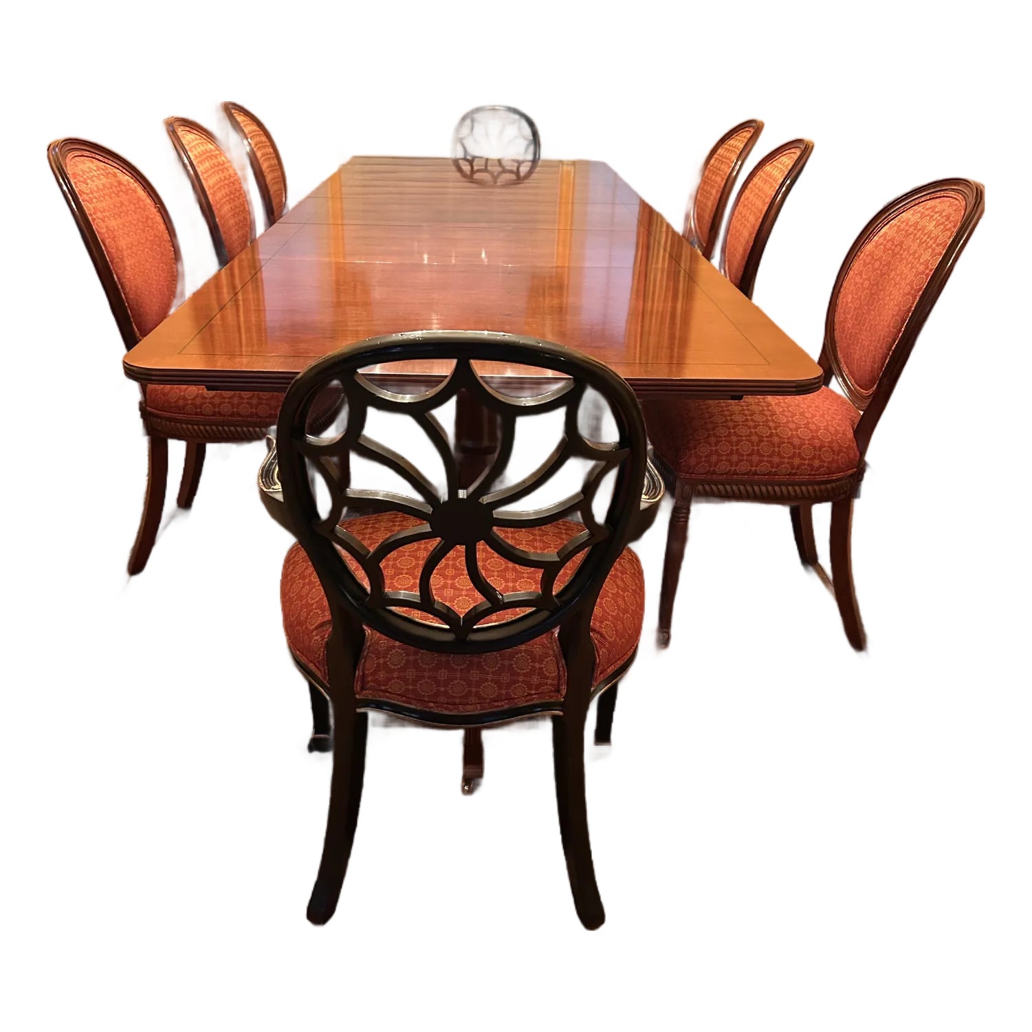 Harden Furniture, Inc. Traditional Cherry Wood Dining Set, Table With 3 ...