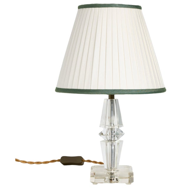 Vintage Crystal Table Lamps - Pair | Chairish