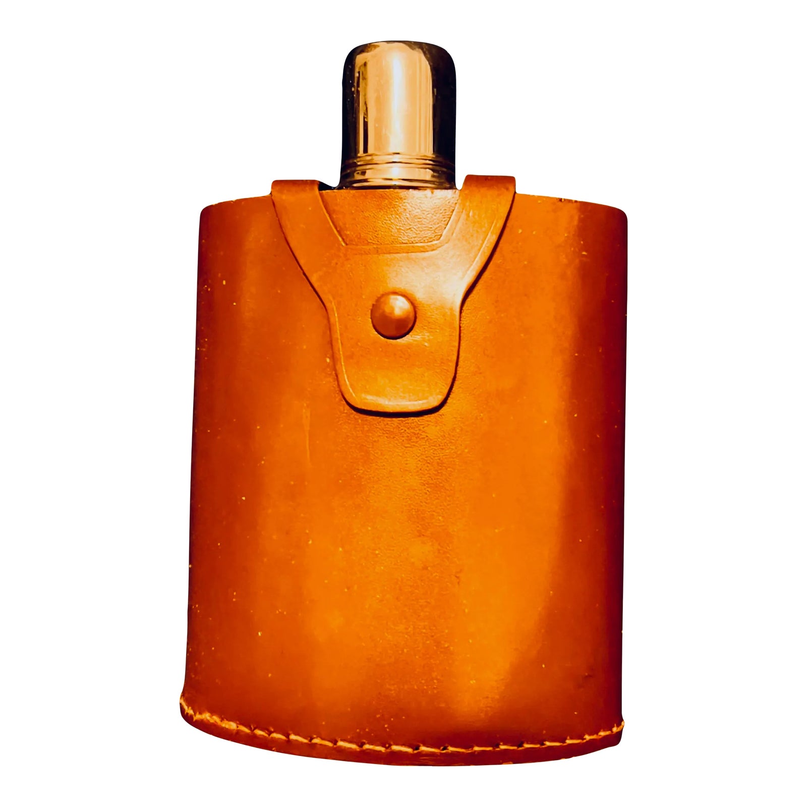 Vintage Hammered Silver Metal Berlin Wall Era Hip Flask, Made in West ...