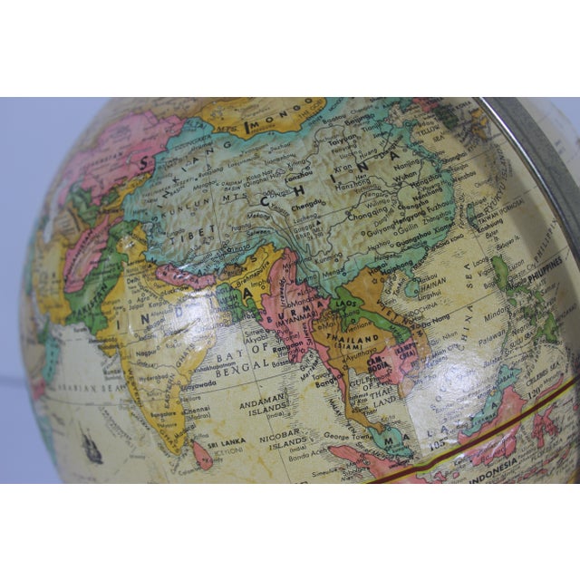 12” 1980’s Vintage Globe Replogle World Classic Series Neutral Colours ...