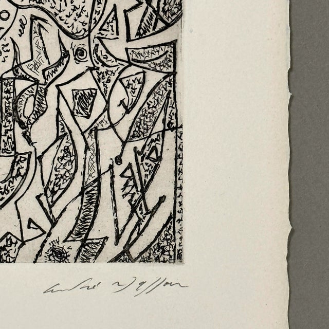 André Masson Original Abstract Expressionist Etching, Signed (1966 ...
