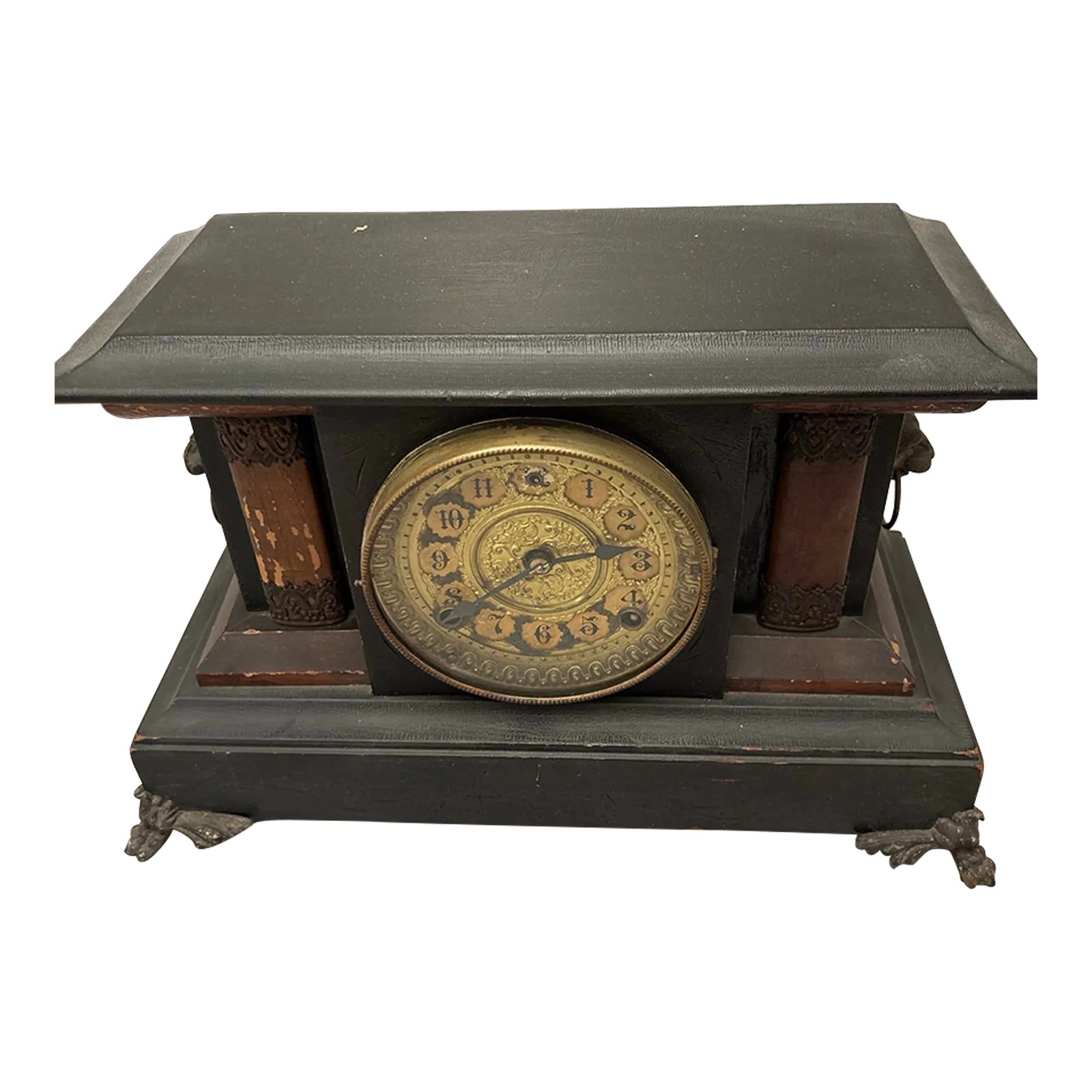 Antique WM. L. Gilbert Mantle Clock | Chairish