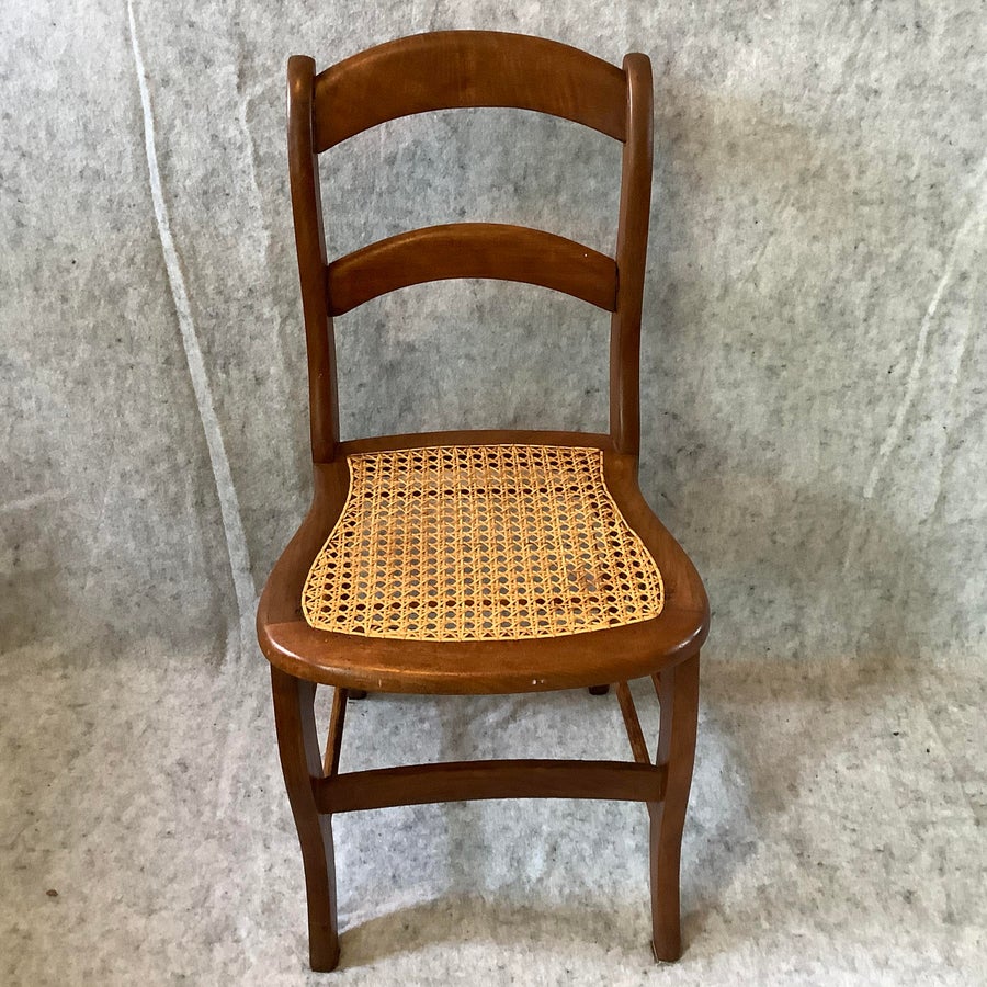 Antique wooden chairs with cane seats store