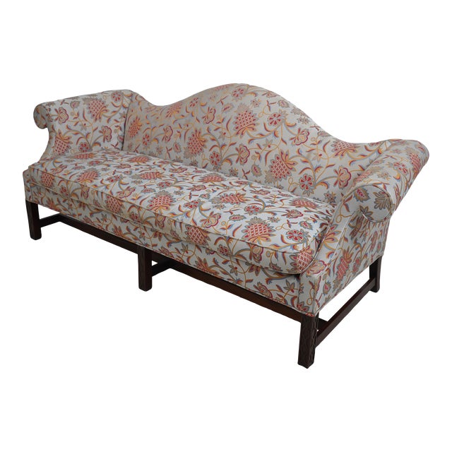 Hickory Chair Co Chippendale Style Camelback Sofa | Chairish