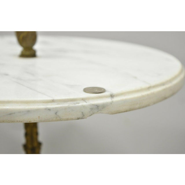Antique Small Bronze and Marble Figural Italian Renaissance Side Tables ...