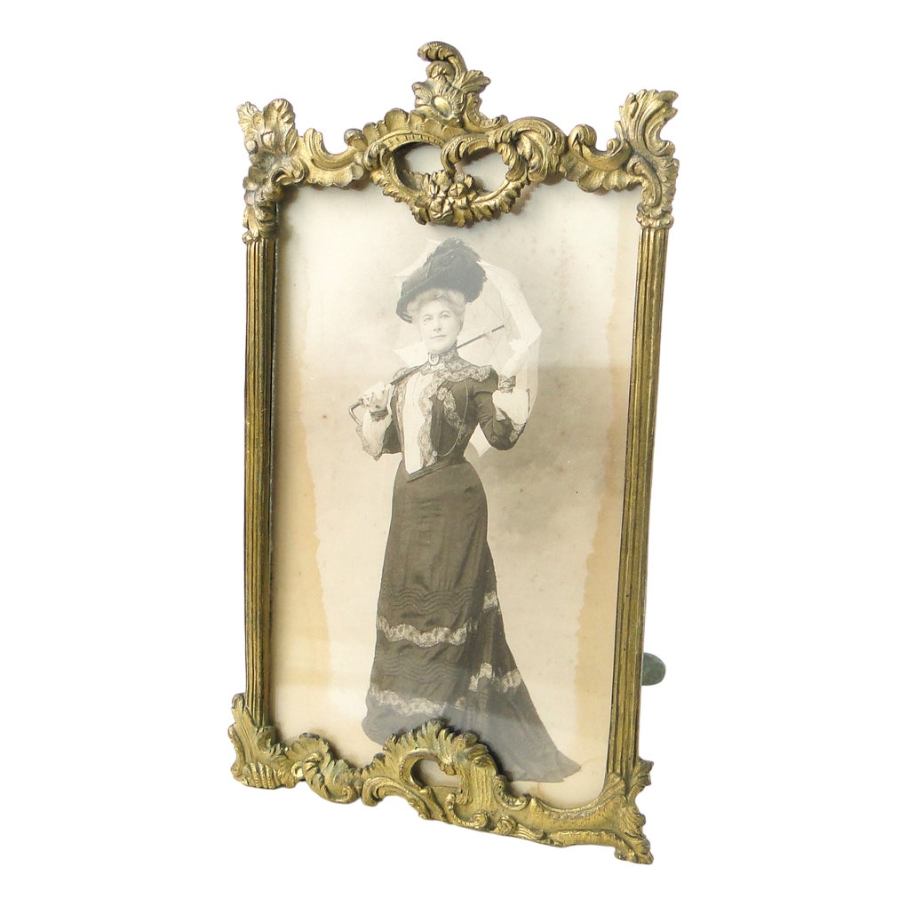 French Bronze Empire Frame, 1890s | Chairish