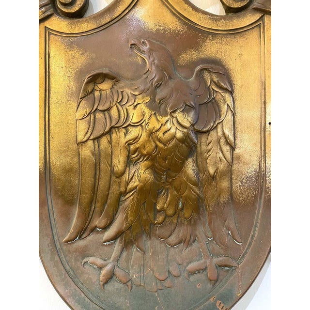 1910s New York City Cast Bronze Eagle Crest | Chairish