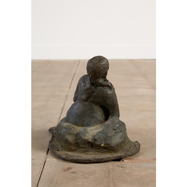 Bronze Sculpture of Lounging Lady | Chairish