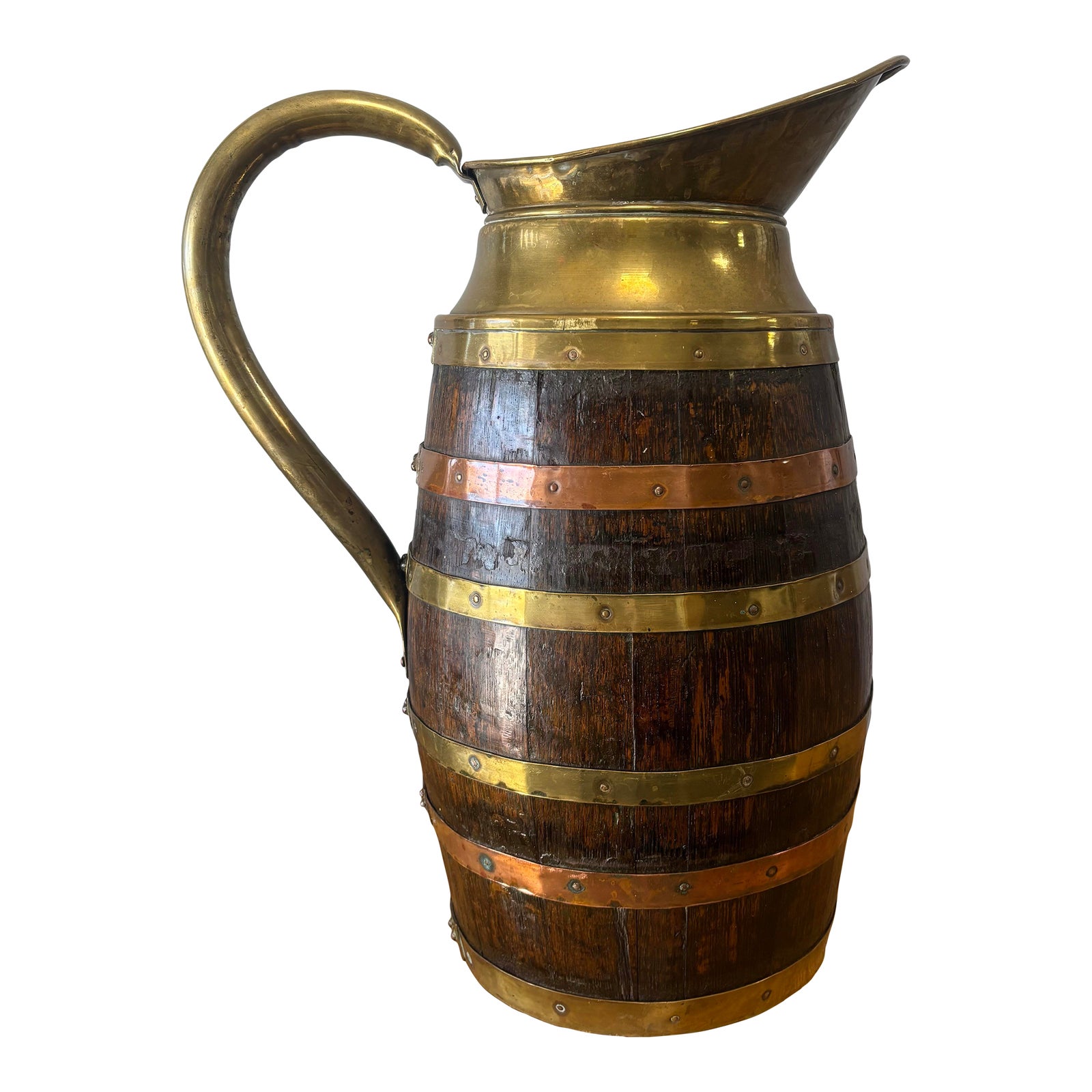 19th Century Coopered Wine or Cider Jug | Chairish