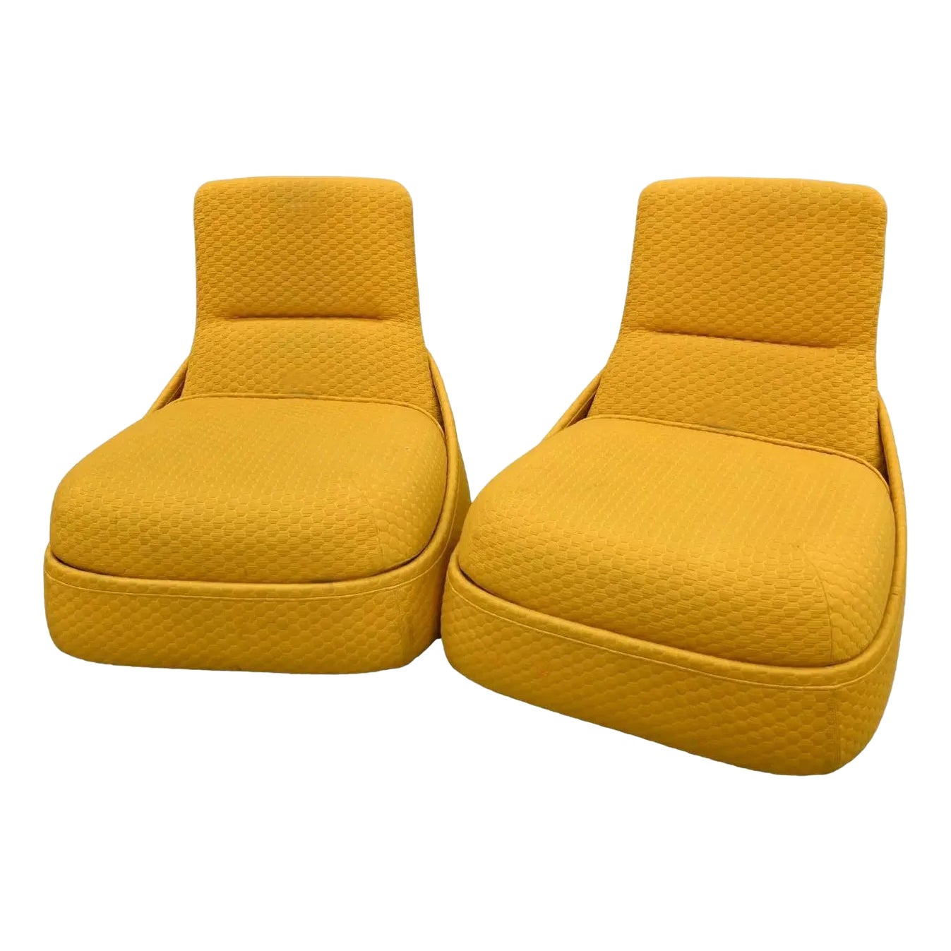 Pair of Steelcase Hosu Convertible Lounge Chairs with Ottoman Patricia ...