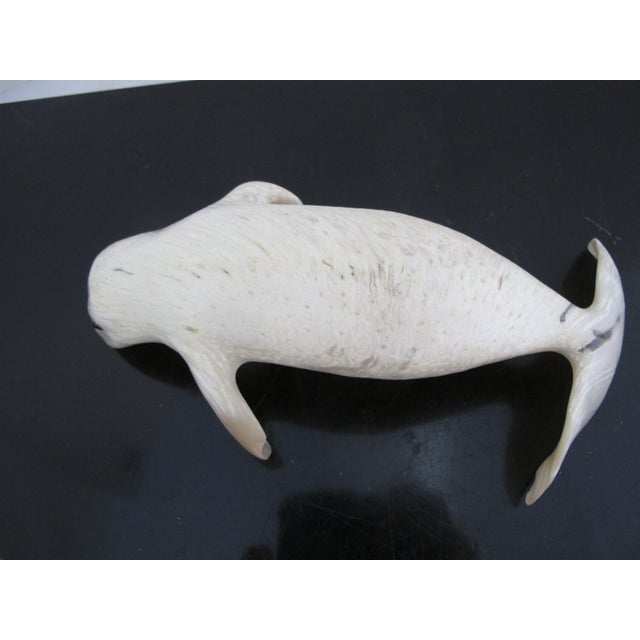 Bert Kimiksana Canada Inuit Tuktoyaktu Beluga Whale Antler Bone ...