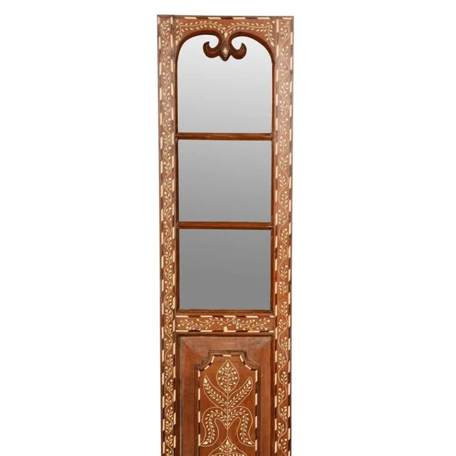 Vintage Bone Inlaid Wooden Decorative Mirror Traditional Style Living ...