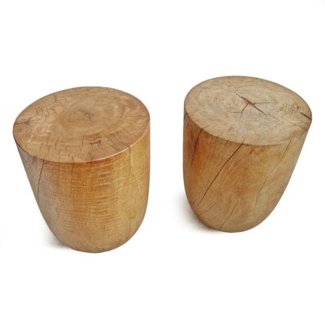 Acacia Gumdrop Side Table | Chairish