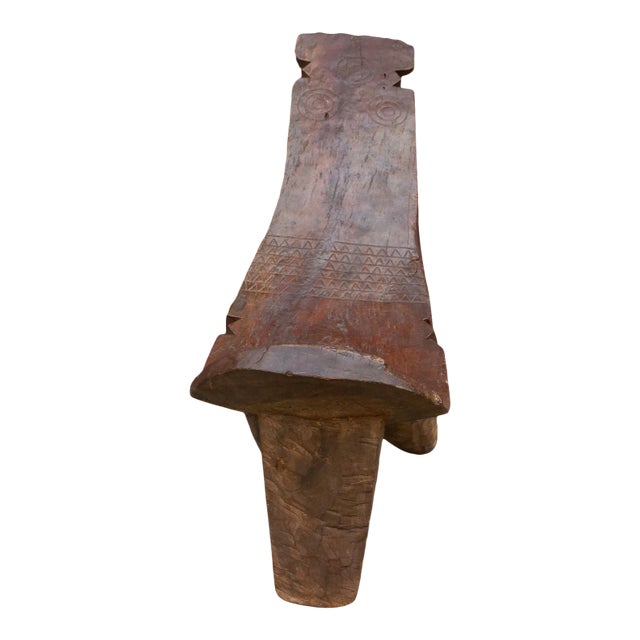 19th Century Carved Lobi Chair | Chairish