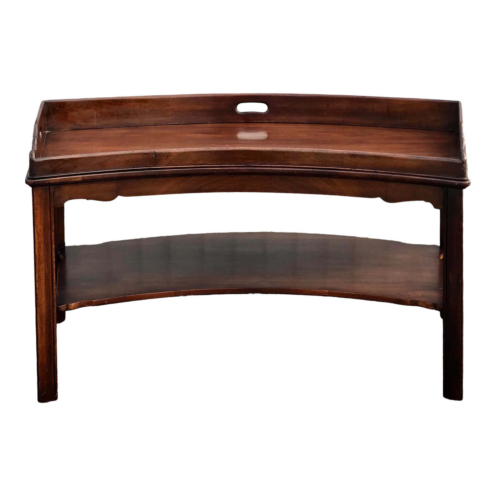 Edward Garratt 18th Century Reproduction Curved Tray Coffee Table ...