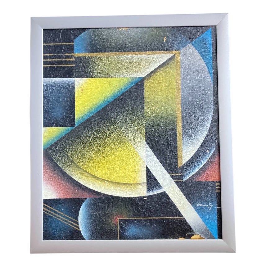 Haventy, Abstract Mural, 1980s, Airbrush Artwork on Paper | Chairish