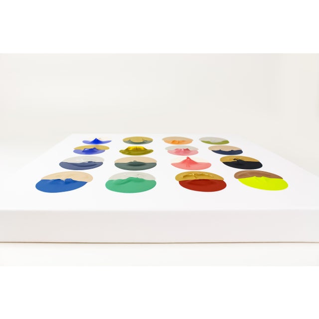 Abstract Textural Painting 'Blue Line' by Logan Ledford | Chairish