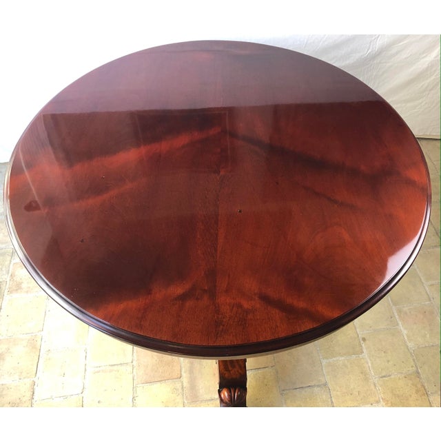 19th Century Victorian Tilt-Top Center Table, Large Round Mahogany ...