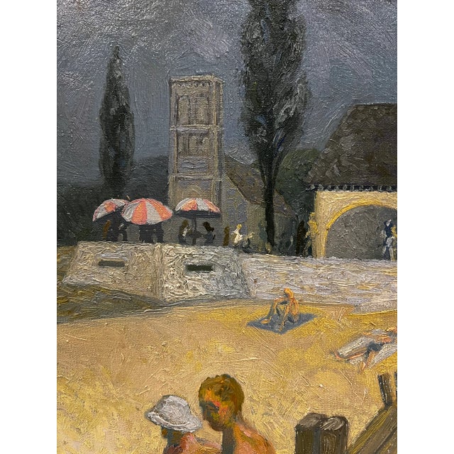 Vintage British Postwar Modern Painting Attributed to Walter ...